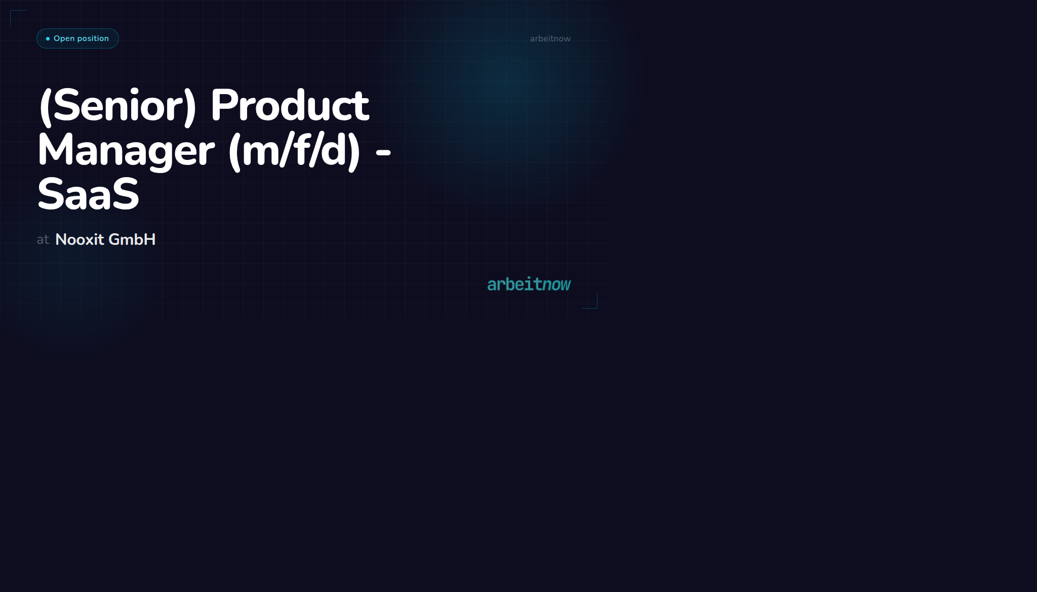 Senior Product Manager - SaaS – Nooxit GmbH – Berlin | Arbeitnow
