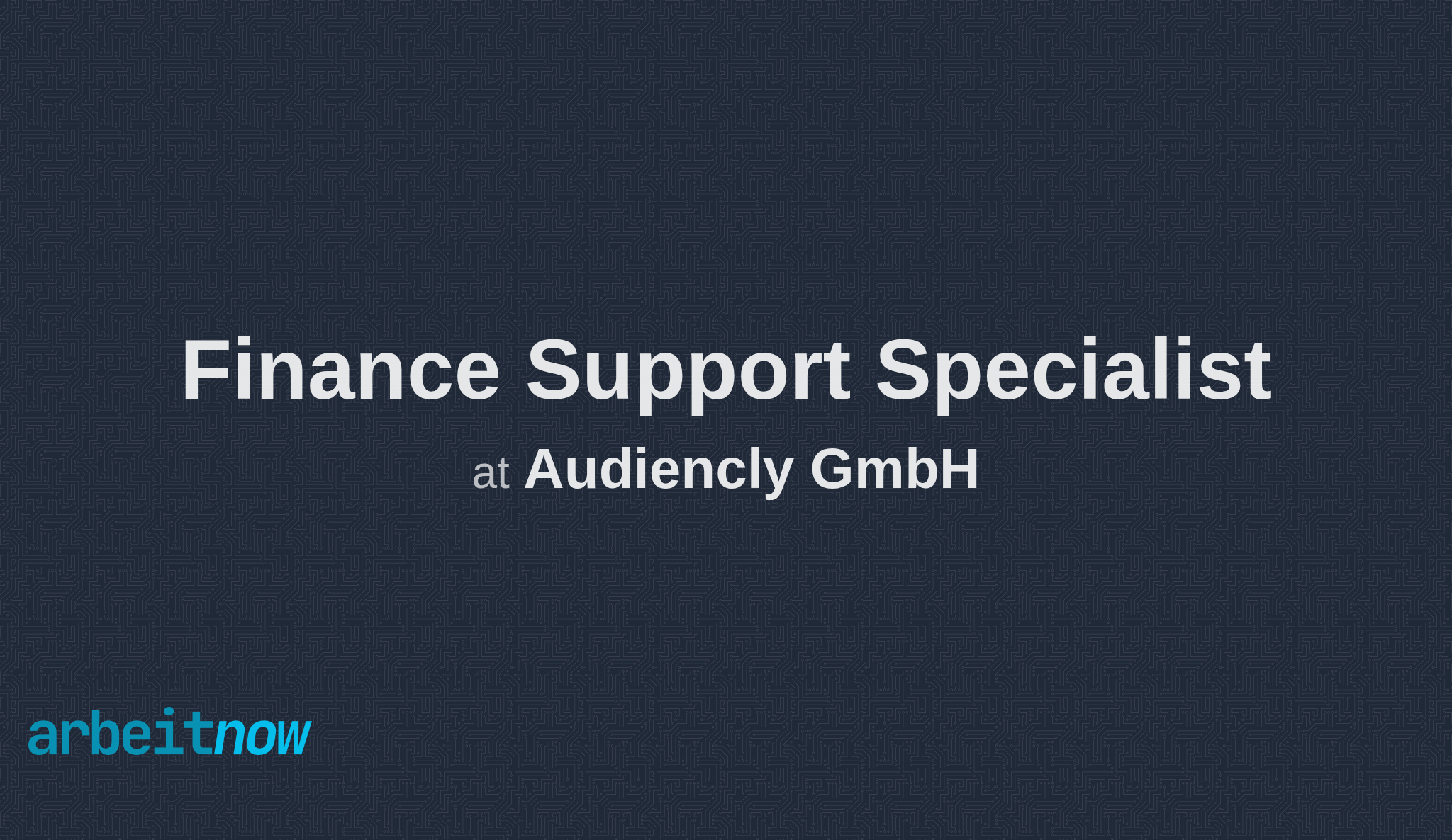 Finance Support Specialist job at Audiencly GmbH in Düsseldorf