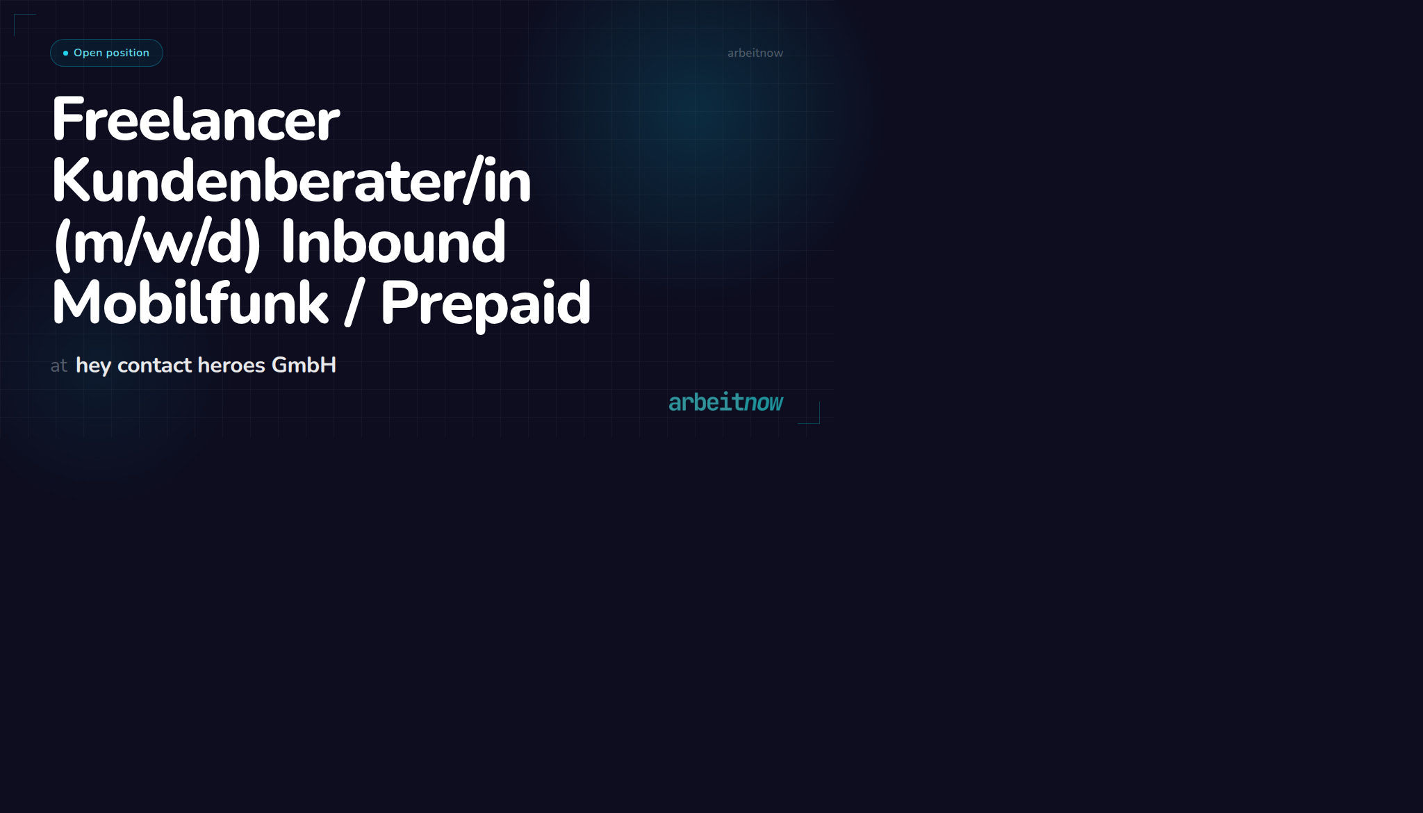 Freelancer Kundenberater/in (m/w/d) Inbound Mobilfunk / Prepaid job at ...