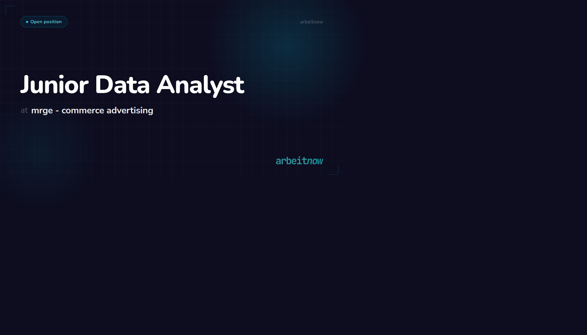 Junior Data Analyst – mrge - commerce advertising – Berlin | Arbeitnow