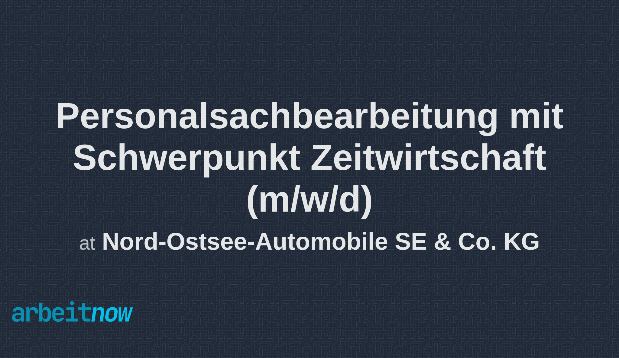 Personalsachbearbeitung mit Schwerpunkt Zeitwirtschaft (m/w/d) job at ...