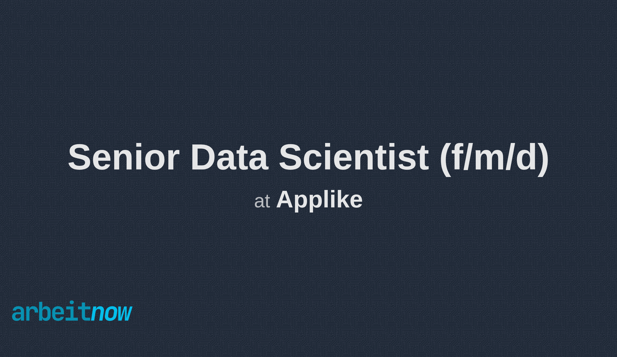 Senior Data Scientist (f/m/d) job at Applike in Hamburg