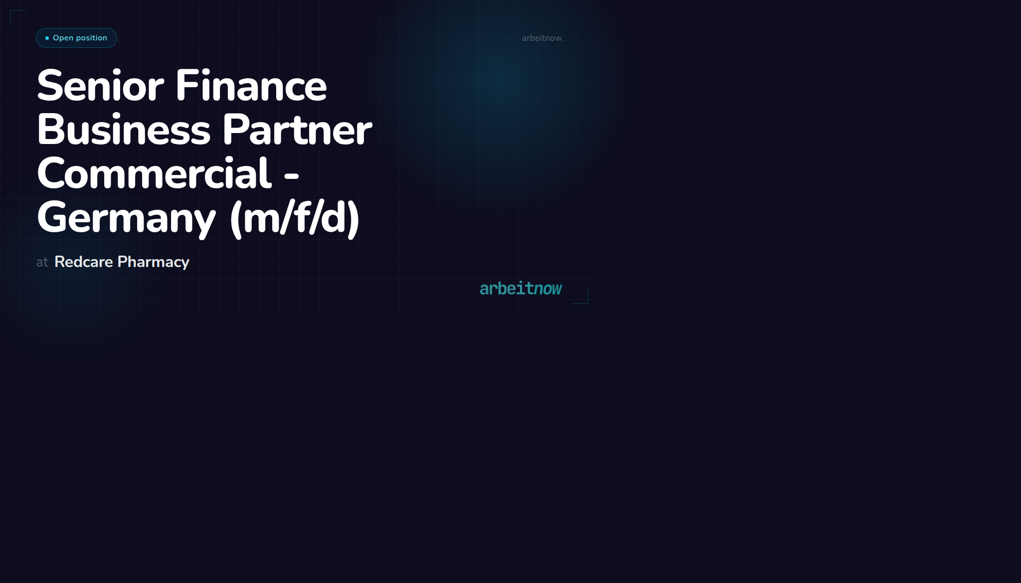 Senior Finance Business Partner Commercial - Germany – Redcare Pharmacy ...