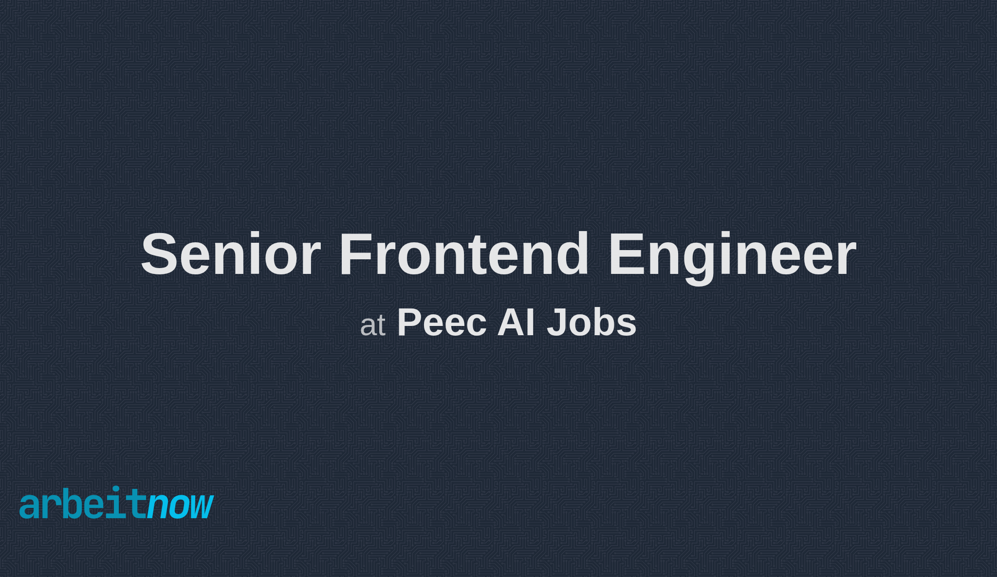 Senior Frontend Engineer job at Peec AI Jobs in Berlin, BERLIN