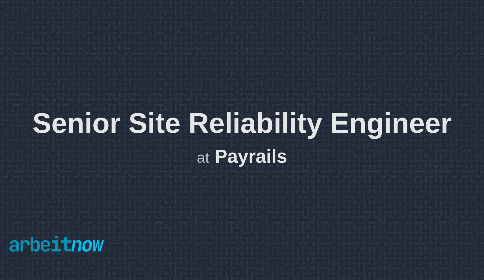 Senior Site Reliability Engineer job at Payrails in Berlin, BERLIN