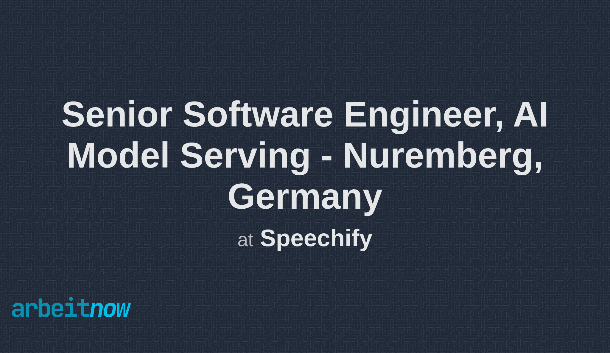 Senior Software Engineer, AI Model Serving - Nuremberg, Germany job at ...