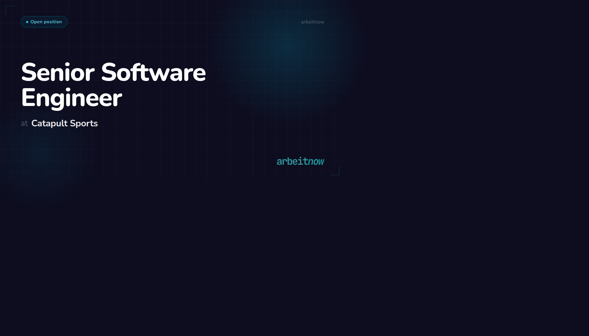 Senior Software Engineer – Catapult Sports – Cologne | Arbeitnow