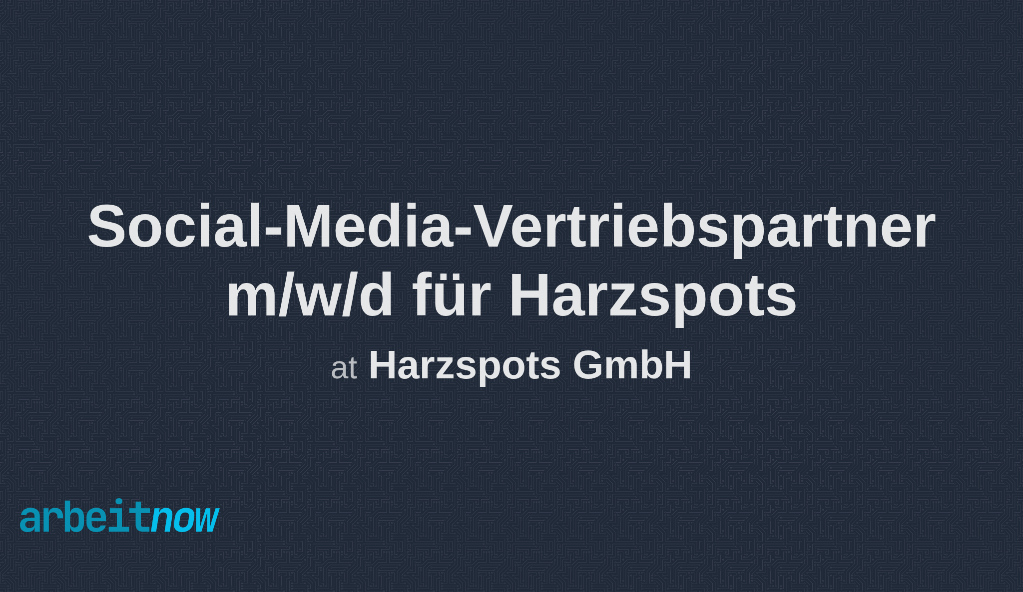 Social-Media-Vertriebspartner m/w/d für Harzspots job at Harzspots GmbH ...