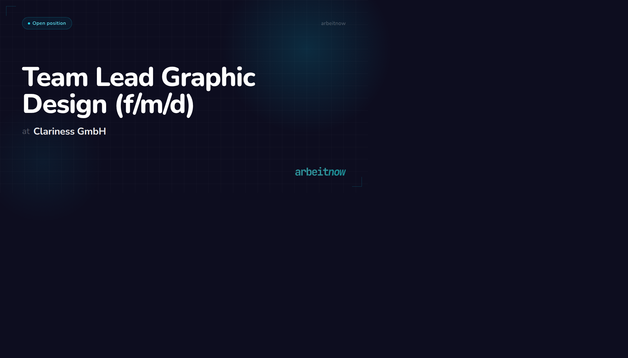 Team Lead Graphic Design – Clariness GmbH – Berlin | Arbeitnow