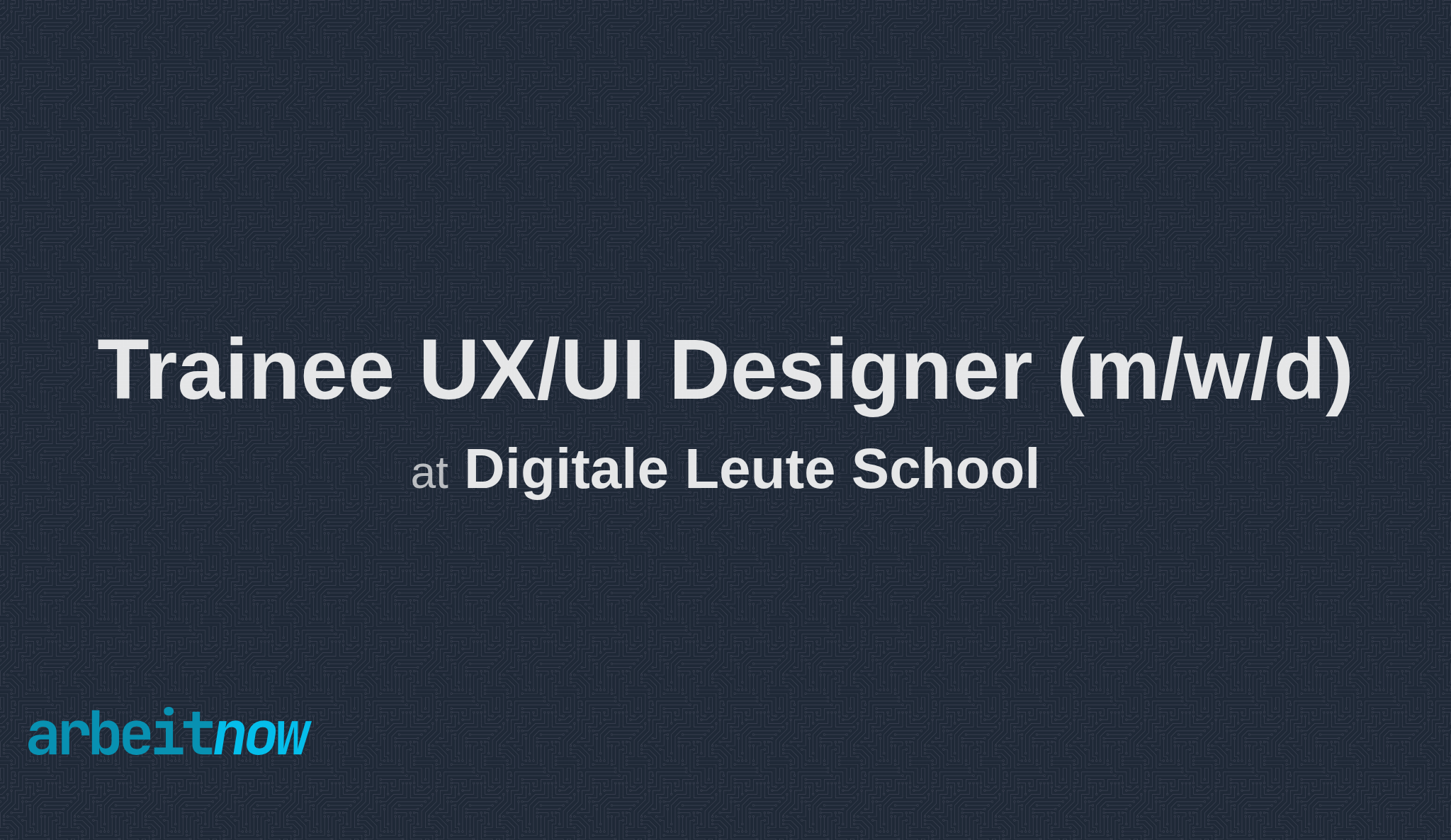 Trainee UX/UI Designer (m/w/d) job at Digitale Leute School in Berlin
